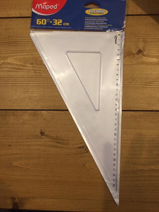 Maped Winkelhaak 60 graden, 32cm lang | bol