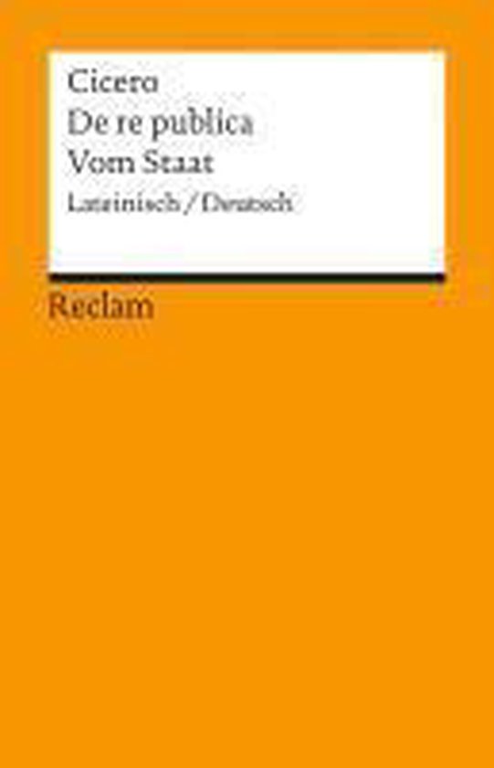De re publica / Vom Staat, Cicero | 9783150188804 | Boeken | bol
