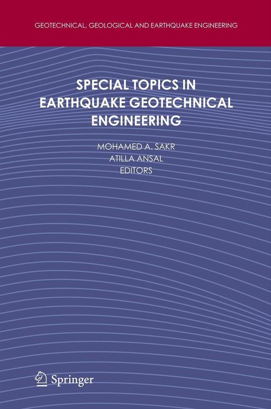 Geotechnical, Geological and Earthquake Engineering 16 - Special Topics in Earthquake... | bol.com