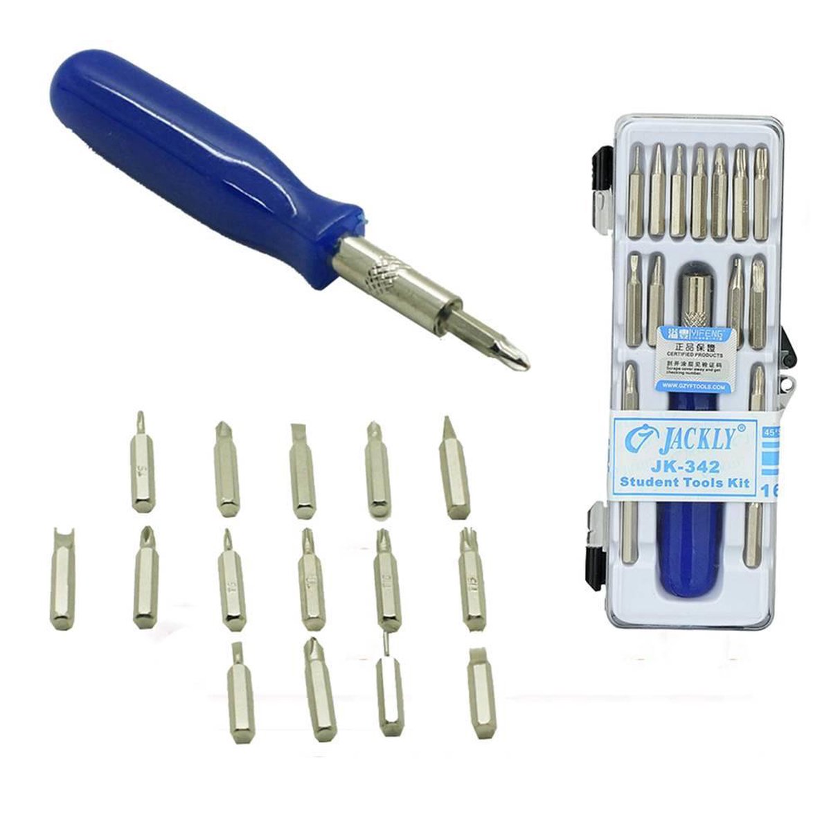 Schroevendraaier set - schroevendraaier - bit - gereedschap - 16-delig ...
