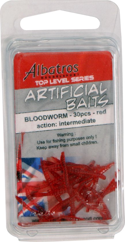 Albatros Top Level Artificial Bloodworm - Rood | bol