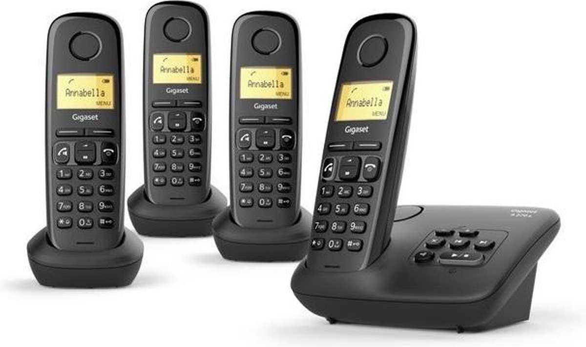 bol.com | Gigaset A270A - Quattro DECT telefoon - met antwoordapparaat ...
