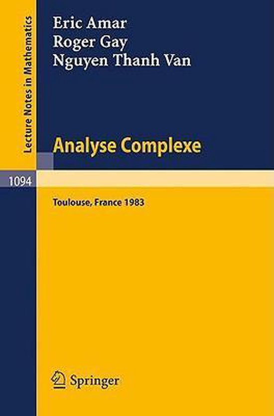 Analyse Complexe | 9783540138860 | Boeken | bol.com