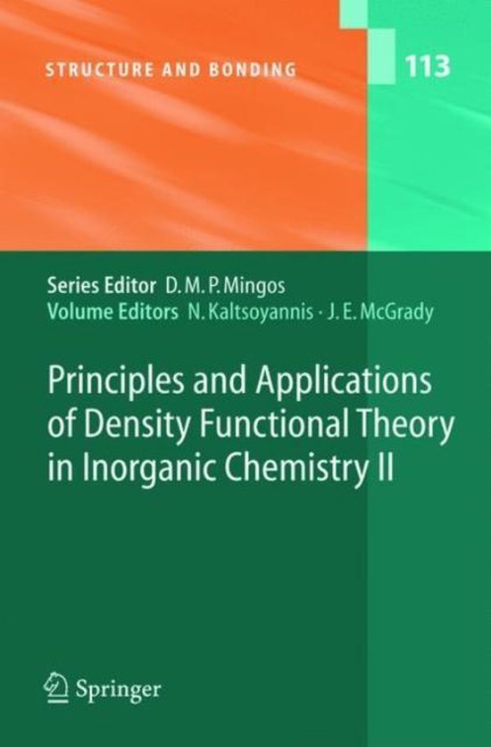 Principles and Applications of Density Functional Theory in Inorganic ...