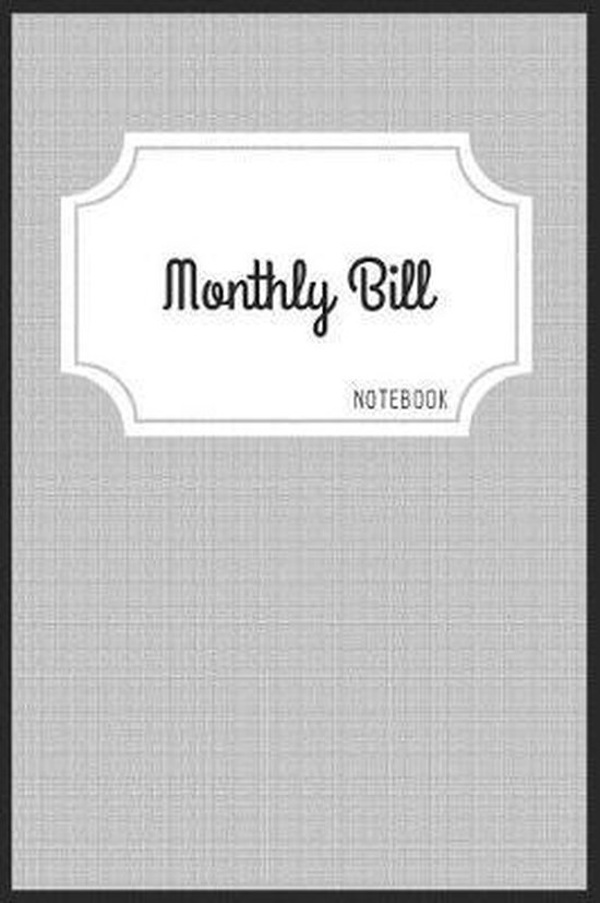 Monthly Bill Notebook, Budgeting Planner Notebook | 9781077377028 ...