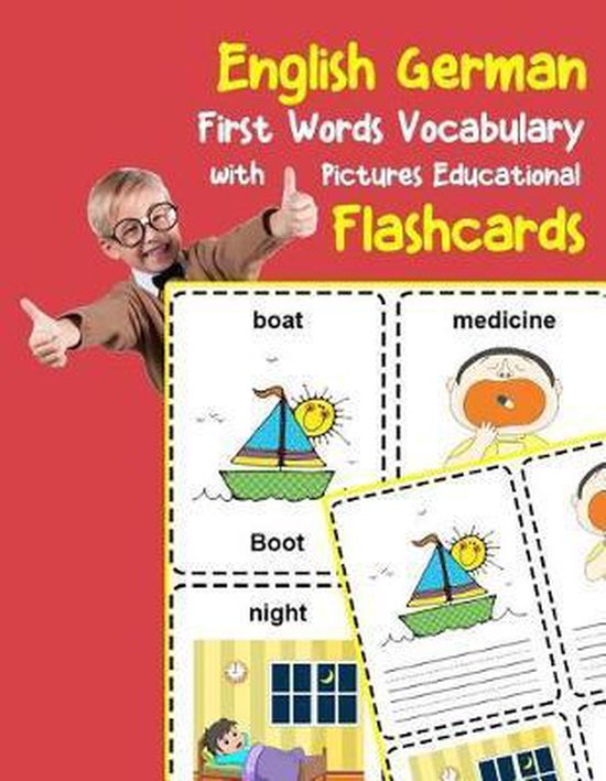 English German First Words Vocabulary with Pictures Educational ...