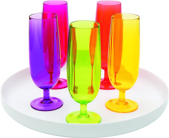 Zak!Designs Stacky Platter Champagneglas - 16 cl - Assorti | bol.com