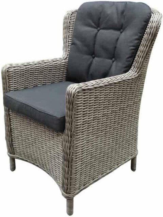 Marina dining tuinstoel grijs wicker | bol