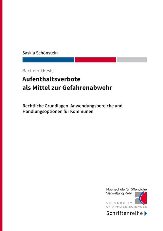 Aufenthaltsverbote als Mittel zur Gefahrenabwehr (ebook), Lisa ...