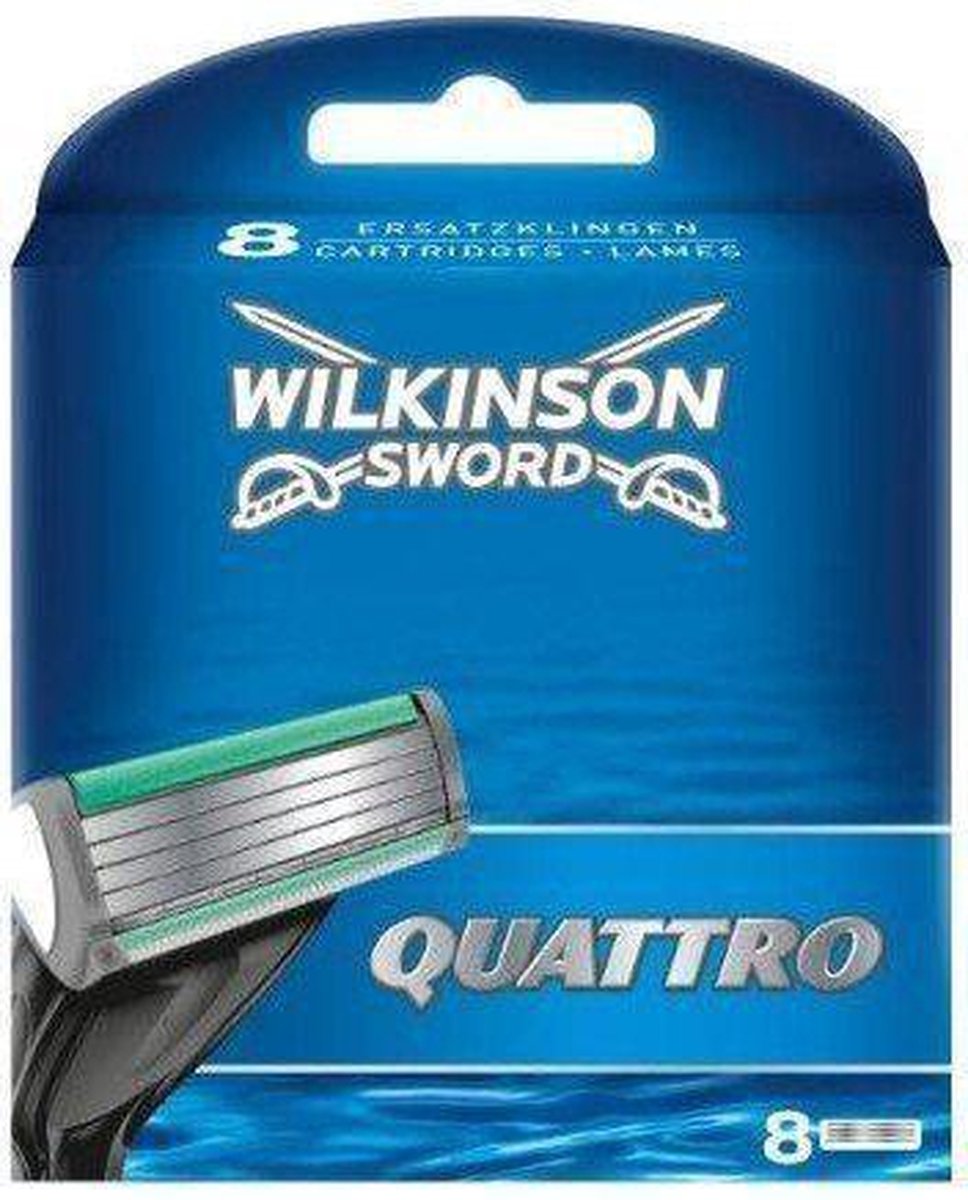 bol.com | Wilkinson Sword Quattro Titanium - 8 stuks - Scheermesjes