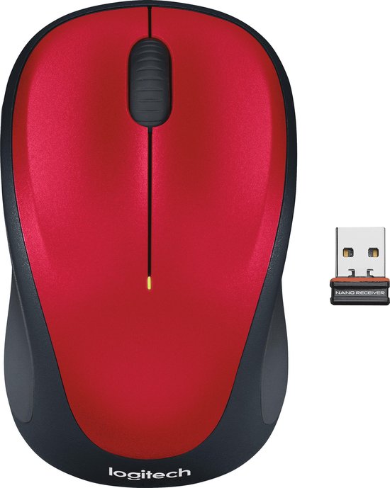 Logitech M235 Draadloze Muis - Rood - 1 jaar batterijduur - Links- en ...