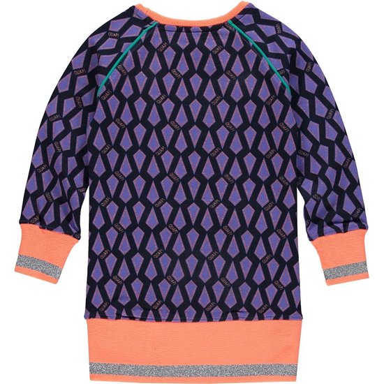 Quapi Meisjes jurk meisjes paars - Maat 122/128 | bol