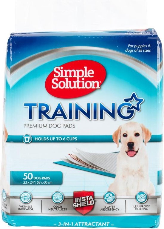 Simple Solution Training Pads 50 stuks - 58 x 60 cm | bol