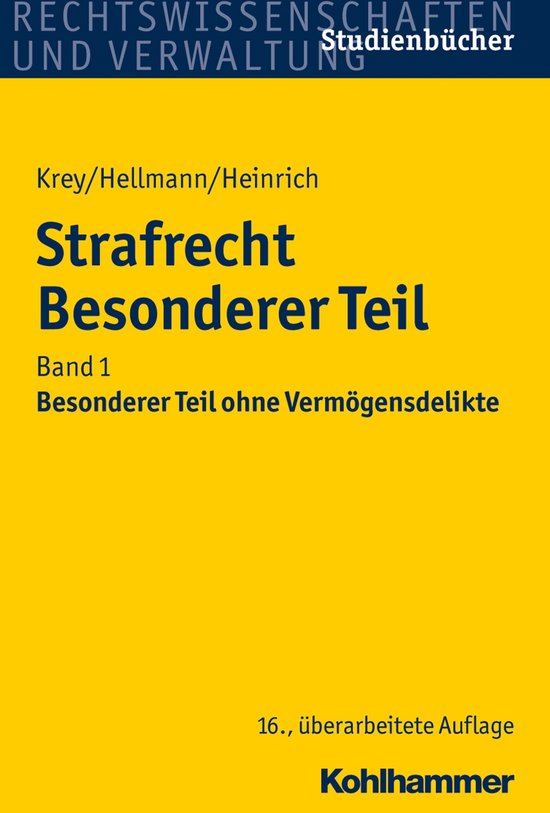 Strafrecht Besonderer Teil (ebook), Volker Krey | 9783170298866 ...