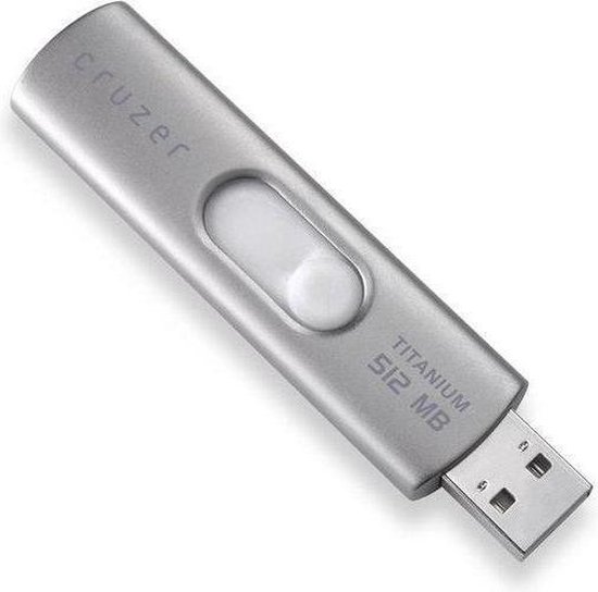 SanDisk Cruzer Titanium USB stick 512 MB | bol.com