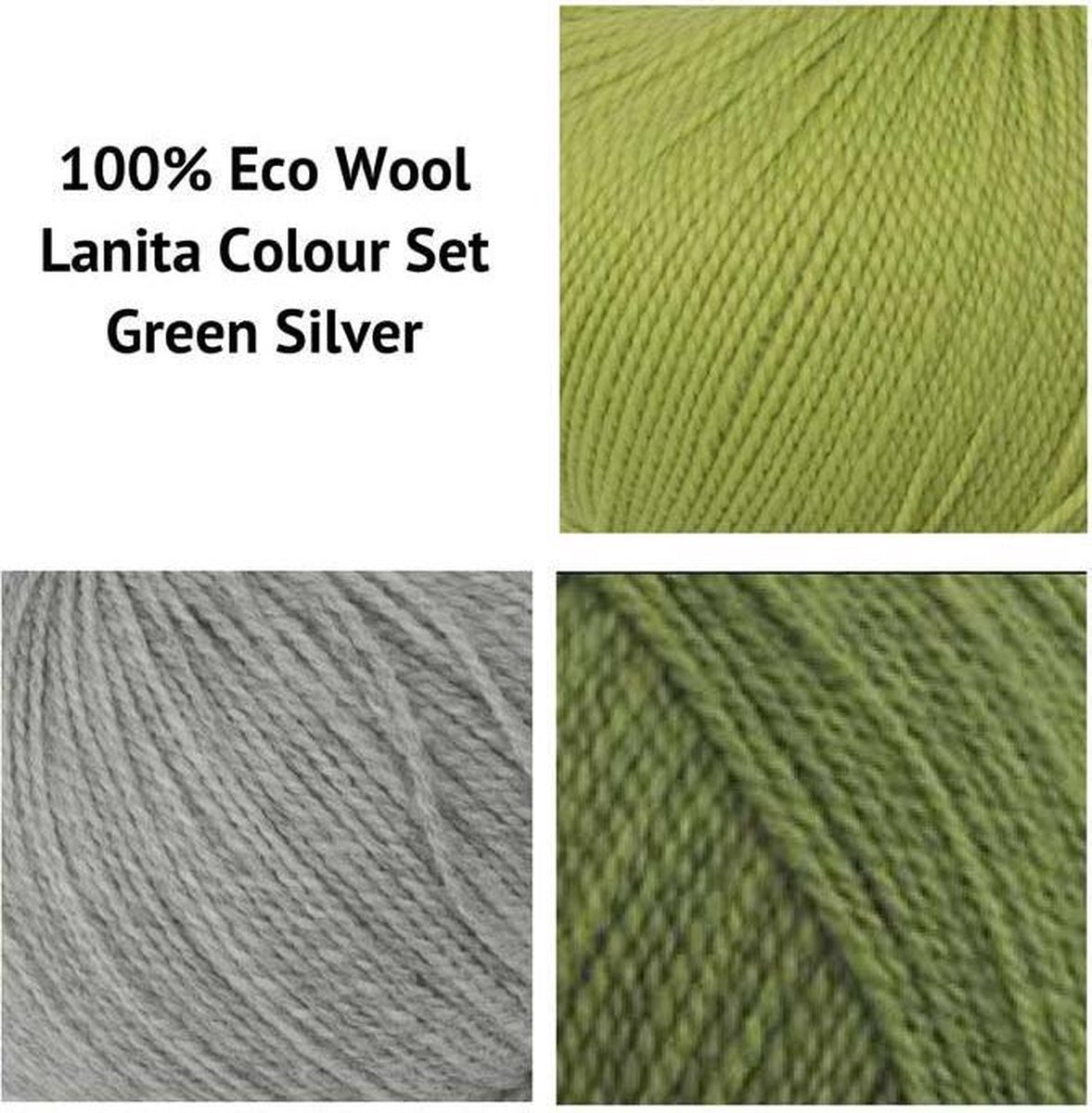 Eco Punch Naald Pakket voor beginners met Groene en zilverkleurige ...