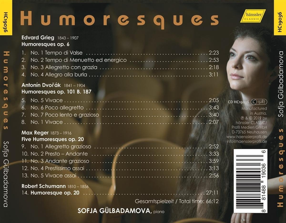 Sofia Gulbadamova - Humoresques (CD), SOFJA GULBADAMOVA | Muziek | bol.com