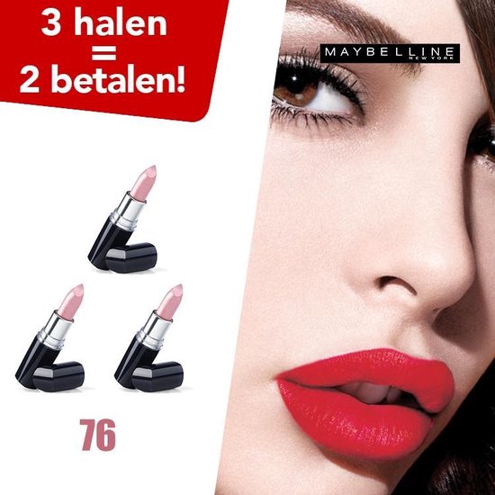 Maybelline Rouge Toujours Lipstick - 76 Rose - 3 Halen = 2 Betalen! | bol