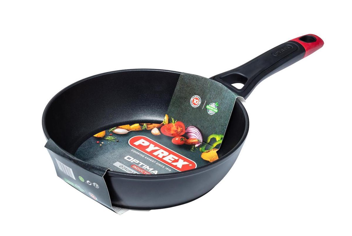 Poêle Wok Pyrex Optima - Aluminium - Ø26 cm - Noir | bol.com