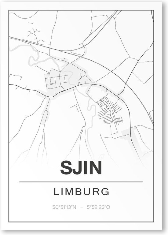 Poster/plattegrond SJIN - 30x40cm | bol
