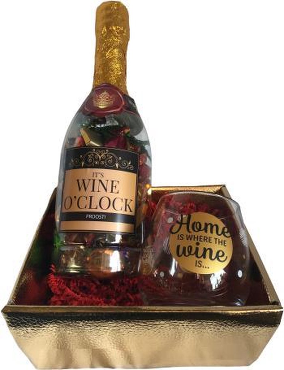 Coffret cadeau Theme Wine - Bouteille de champagne remplie d'un mélange ...