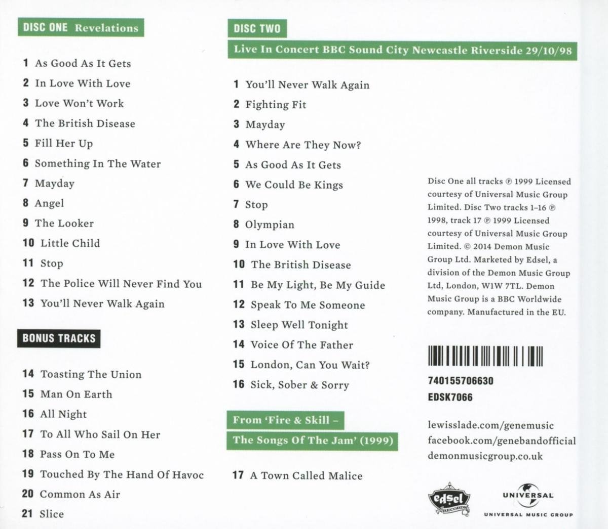 Revelations, Gene | CD (album) | Muziek | bol.com