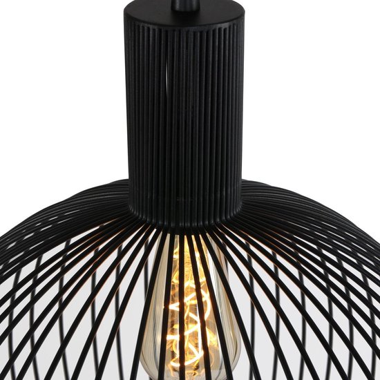Wire Draden hanglamp 1 lichts zwart d:40cm - Modern - ETH - 2 jaar ...