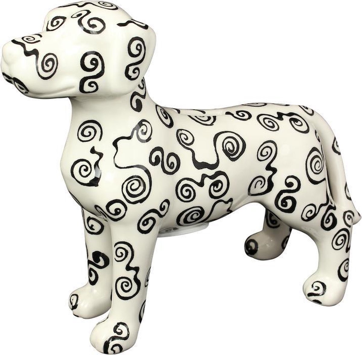 Deense dog Jules beeld | hond - wit met krulletjes | Pomme pidou | bol.com