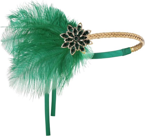 Feestelijke Haarband Dames Jaren '20 Stijl Flapper Kostuum Accessoire ...