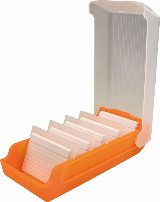 Indexkaarten Box DIN A8 Liggend - Opbergdoos met Verstelbare ...