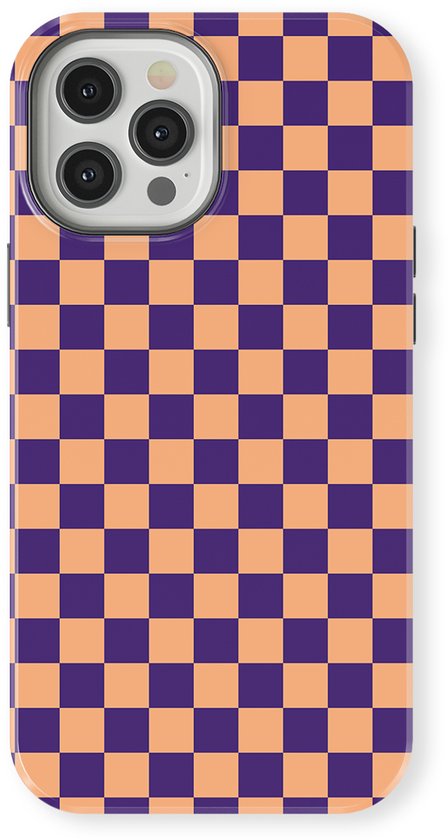 Mobiq - Tiny Squares Backcover met Magsafe geschikt voor iPhone 12 Pro ...