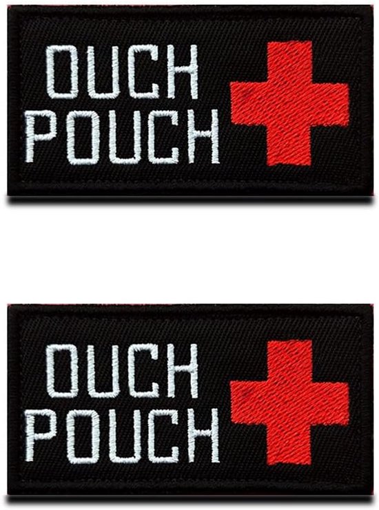 2x Geborduurde Medische Kruis Patches - Tactisch EHBO Embleem voor ...