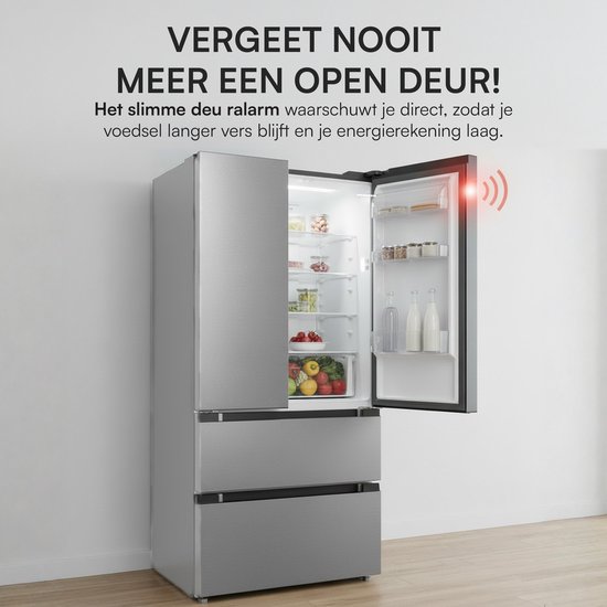 Heinner HCFD-M516INVXE++ French Door Amerikaanse Koelkast – 516 L – No ...