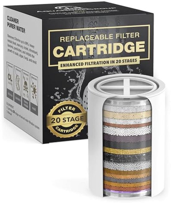 20-traps vervangende premium filterpatronen voor douchefilters ...