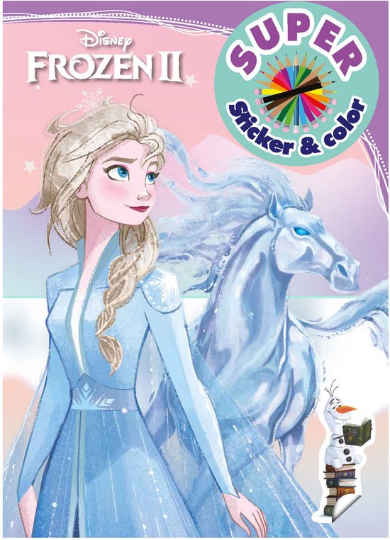 Frozen Super Sticker & Color Kleurboek | bol