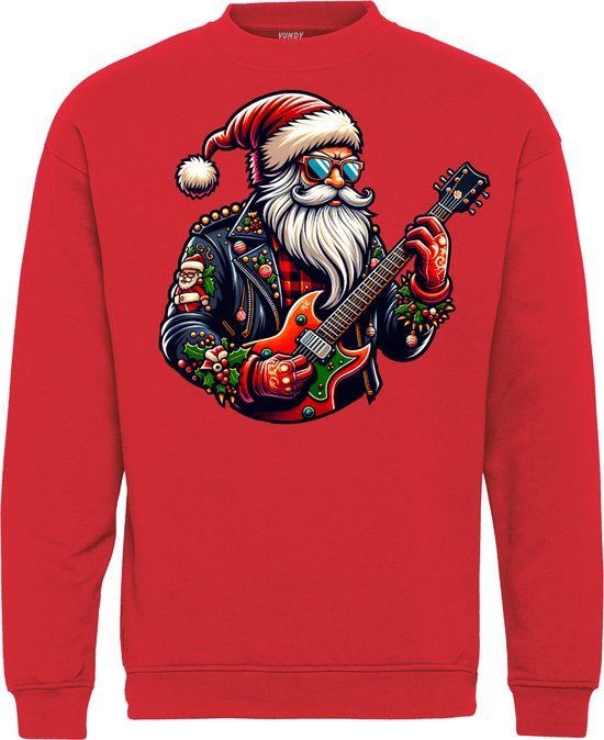 Kersttrui Santa On Base Basgitaar | Rock'n Roll | Christmas Sweater ...