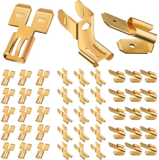 48pcs Flat Connectors - Dual Shovel Connectors - Piggyback Pad ...
