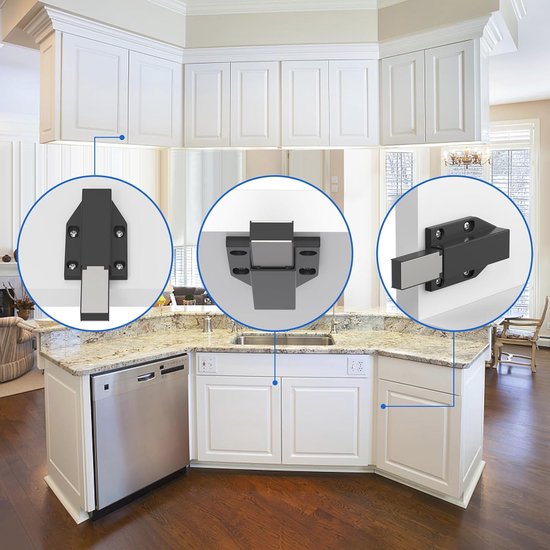 Push Open Deurvangsten 2 Pack - Magnetische Kast Push Latch voor Keuken ...