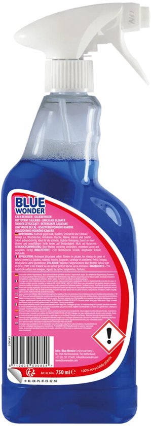 Blue Wonder Kalkreiniger Spray 750 ml - Voordeelverpakking - 4 stuks ...