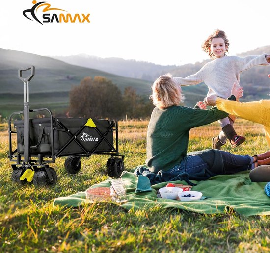 Opvouwbare Bolderkar Offroad - Zware Trolley voor Festivals, Tuin en ...