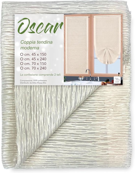 Vitrage Modern Larga Beige Diverse Maten | bol