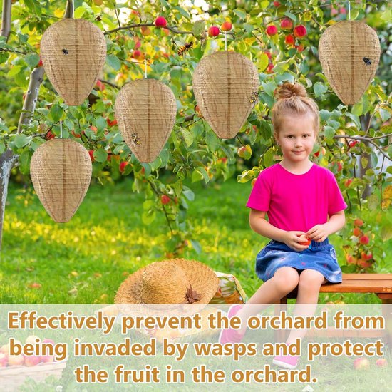 6 Stuks Hangende Nep Wespennesten voor Buiten Wesp Afschrikmiddel | bol