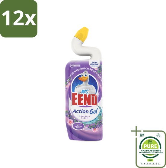WC Eend - Action Gel Lavender Bloom - Toiletreiniger - Fris & Krachtig ...