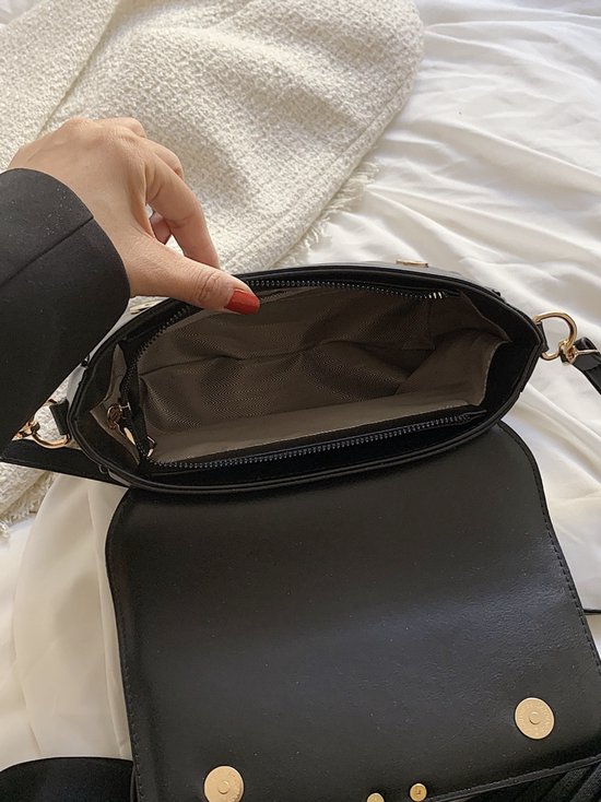 Vintage Business Casual Schoudertas - Retro Flap Square Bag - Ideaal ...