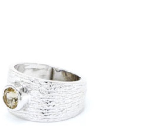 Ring van geel beryl platina geplateerd zilver | bol