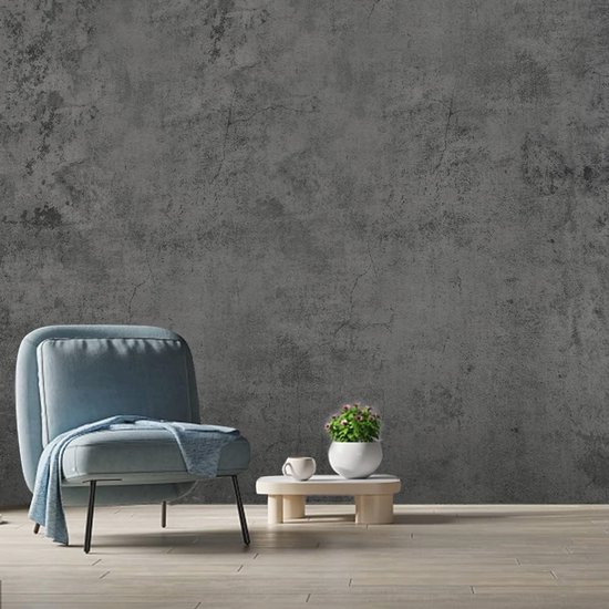 Zelfklevend behang betonlook 10m x 0,6m waterdicht retrostijl | bol