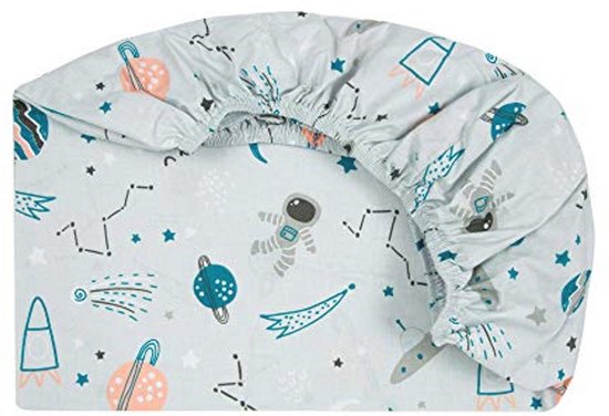 Cot Bed Sheet Set 3-Piece 90x55cm | 2 Crib Sheets + 1 Waterproof ...