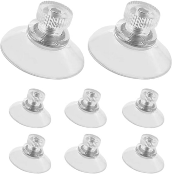 8 Transparante Zuignappen Ø 32 mm - Sterke en Duurzame Zuignappen voor ...