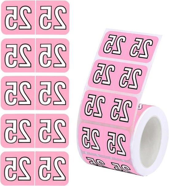 500 Stickers Set voor 2025 - Nieuwjaarsstickers - Jaarlabels ...