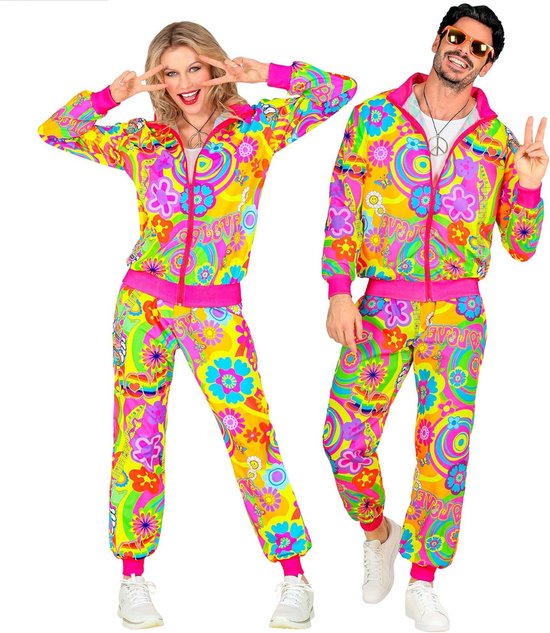 Kostuum Anni 80 Hippie Love Fluo voor Carnaval of Themafeesten | bol